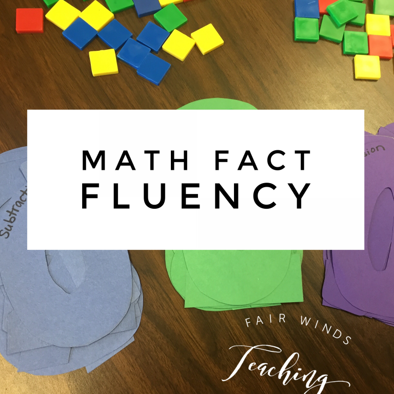 Math Fact Fluency Activities - Fair Winds Teaching