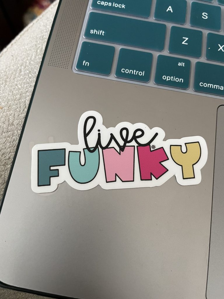 Live Funky Sticker - Fair Winds Teaching