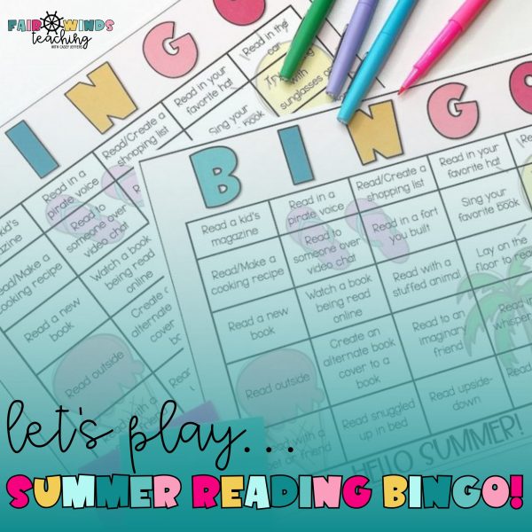 Let’s Play Summer Reading BINGO! - Fair Winds Teaching